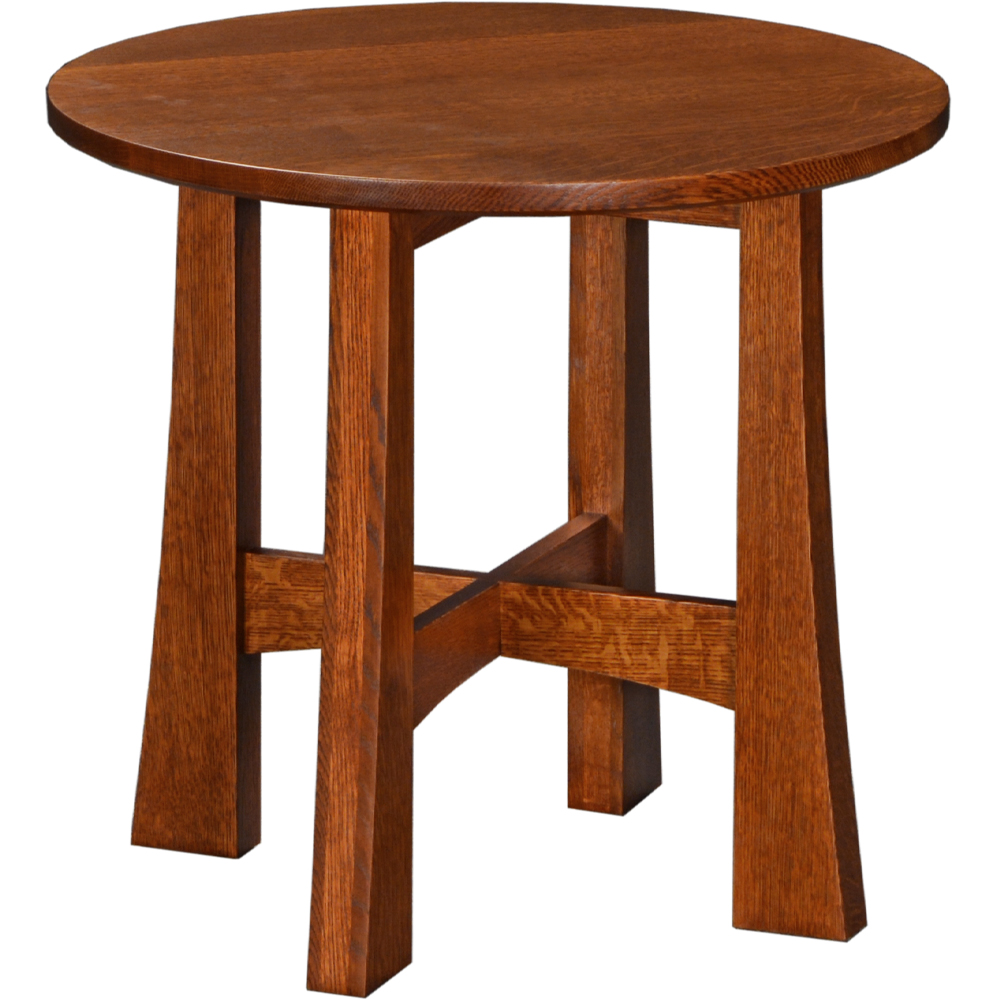 Solid Wood Furniture: Copper Creek Round End Table | Stuart David